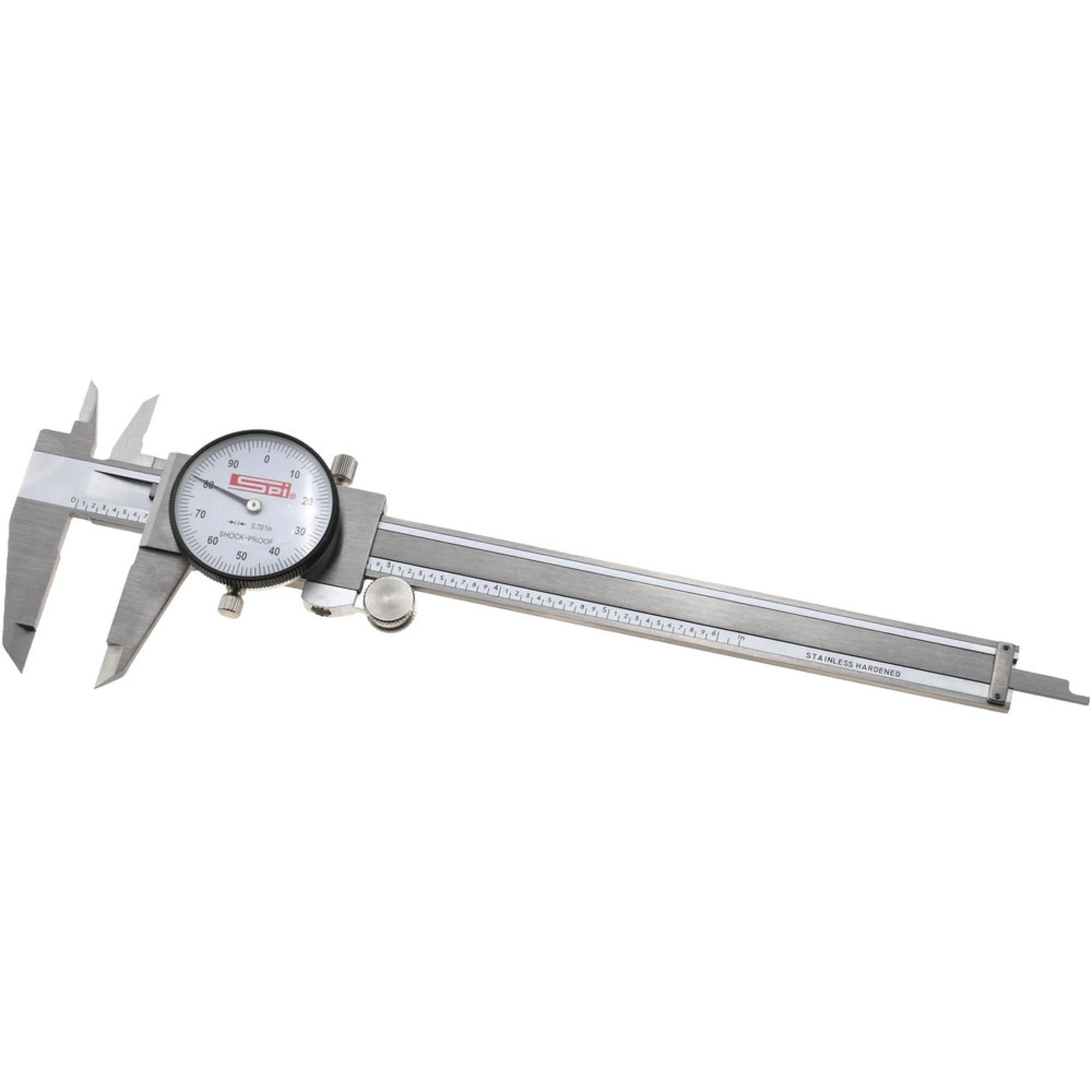 SPI 17-970-5 Calibrated Dial Caliper: White Dial, 0" to 6 inch Range ...