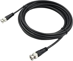 Amazon | 5m 3C-2V 同軸ケーブル(BNCP-BNCP 両端BNCコネクター） 防犯カメラ、監視カメラの映像ケーブルに 3C2V BNCコネクター 同軸 BNCケーブル 映像線 ...