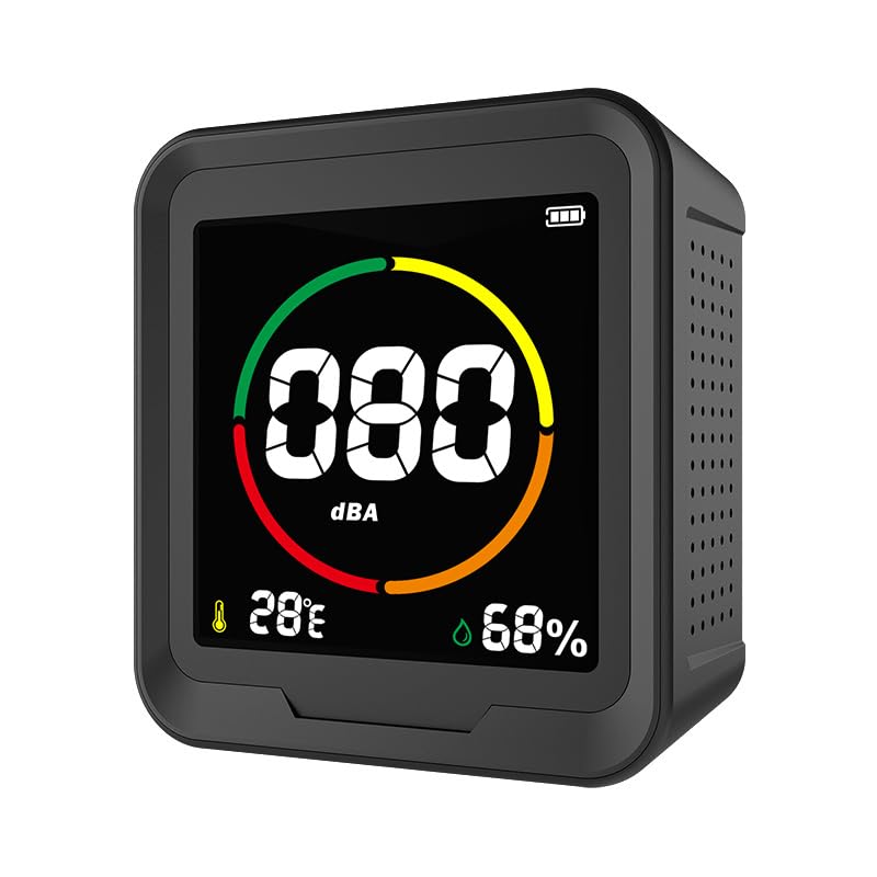 LSENLTY Upgraded 3-in-1 Decibel Meter(Temp, Humidity and Sound Level ...