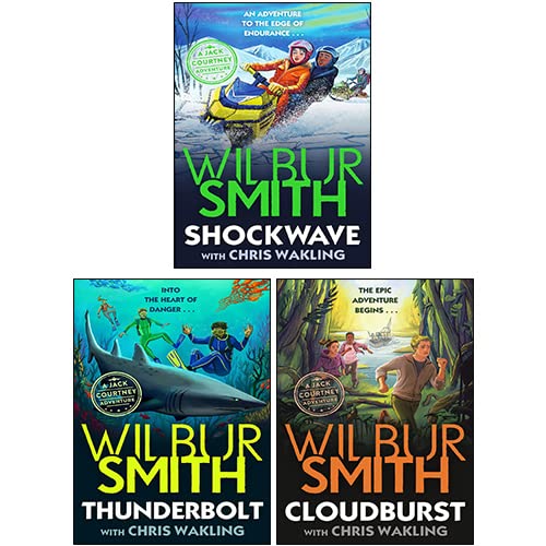 Wilbur A. Smith 3 Books Collection Set (Cloudburst, Thunderbolt, Shockwave): Wilbur Smith ...