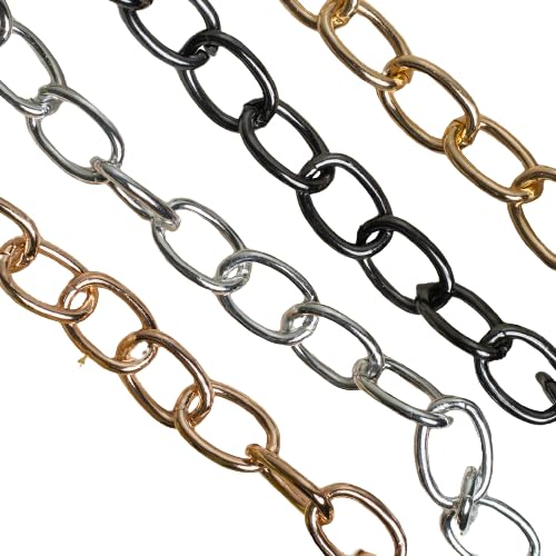 SATRA TRADERS Aluminium Chain | Size : H-27mm W-17mm | 1mtr | JT-19-35 ...