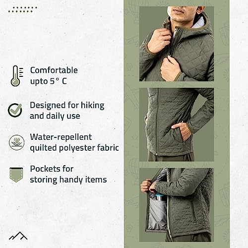 Buy TriPole Quilted Winter Jacket for Daily Use, Hiking and Travelling ...