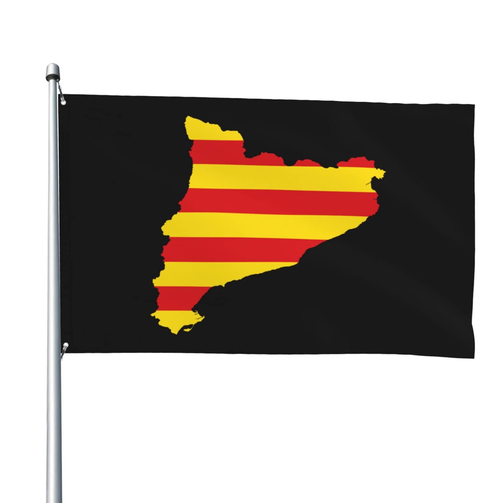 Large Scale Map Catalonia Colored Topographic Map Of Catalonia. Etsy