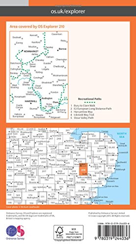 Newmarket & Haverhill Map | Barrow, Clare & Kedington | Ordnance Survey ...