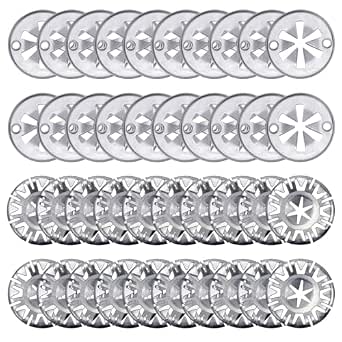 Xynovate 40 Pcs Heat Shield Clips, Locking Star Washers, Car Exhaust ...