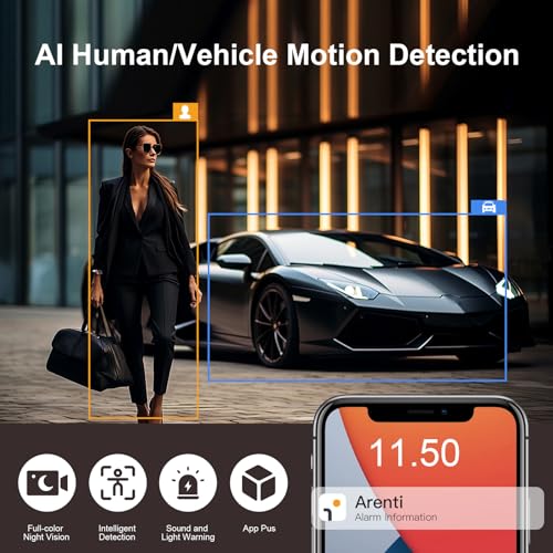 Snapklik.com : Arenti Security Camera System, 5MP Security Cameras Wired