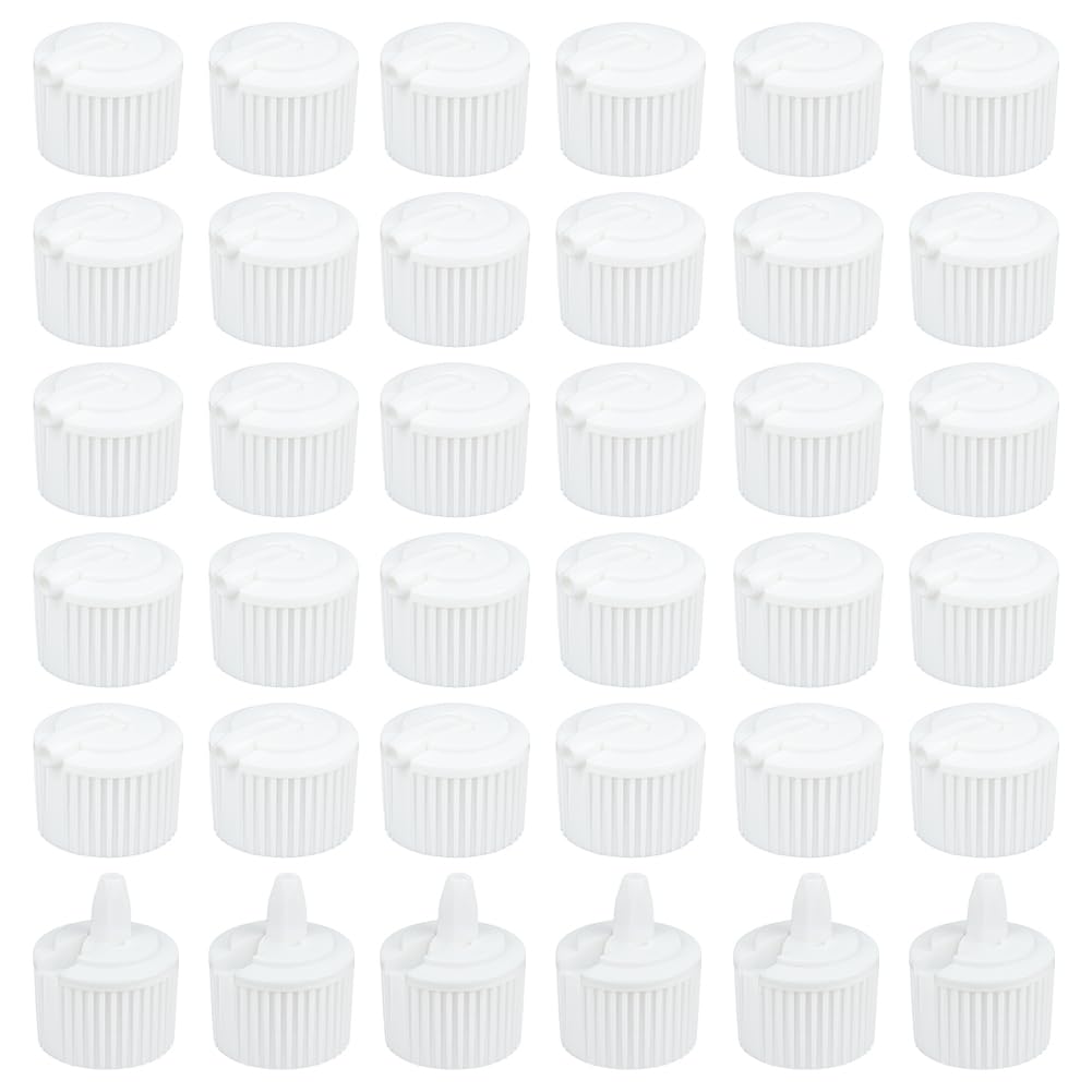 Amazon.com: OLYCRAFT 36pcs 28/410 Flip Top Dispensing Cap White ...