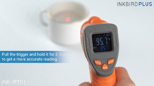 Watch Inkbird INK-IFT01 Infrared Thermometer for Cooking on Amazon Live
