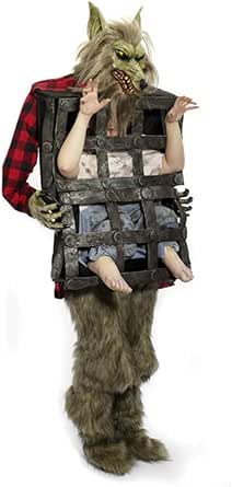 Amazon.com: Forum Novelties Werewolf with Cage Costume, Multi-Colored ...
