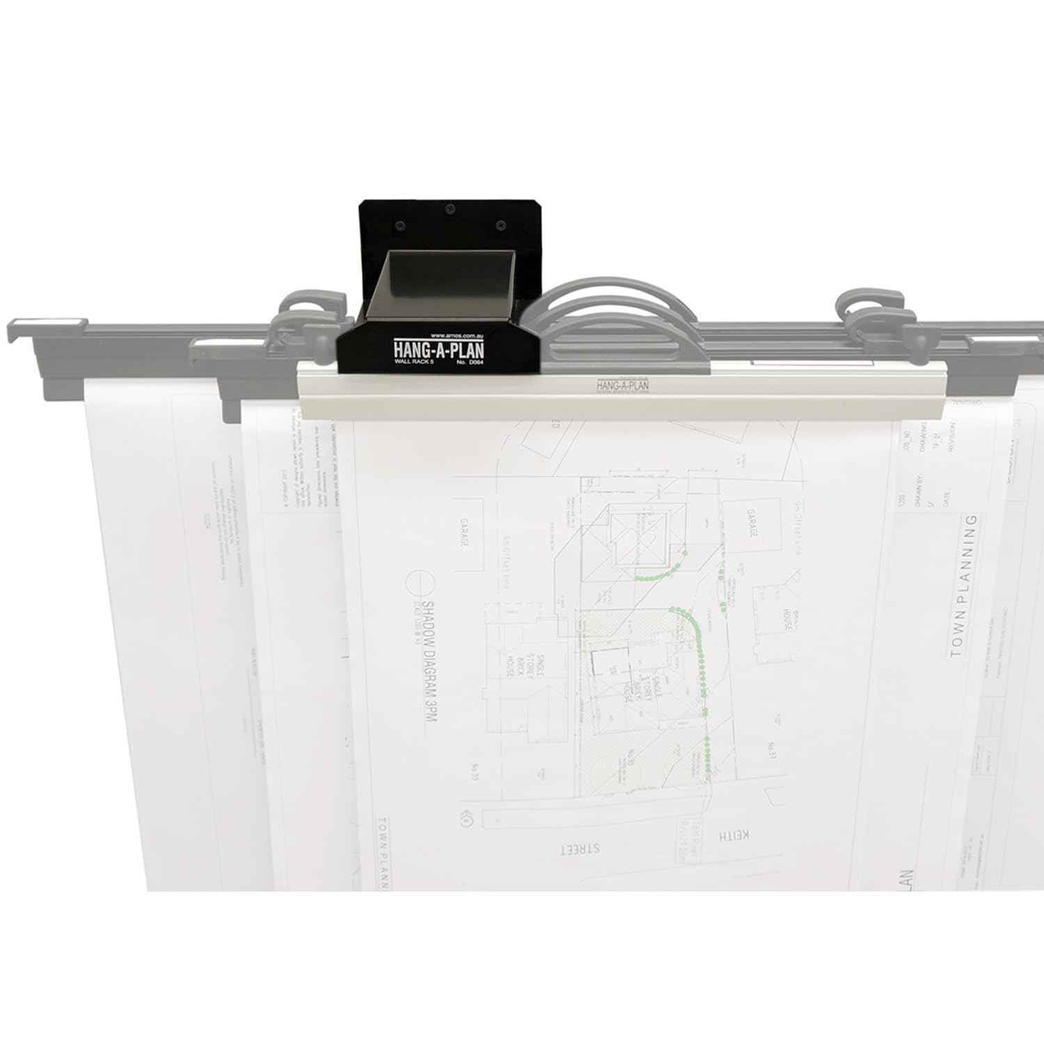 Amazon.com: Arnos Hang-A-Plan Wall Mount Blueprint Storage Stand Rack ...