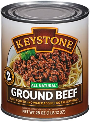 Amazon.com : Keystone All Natural Ground Beef 14 Ounce Long Term ...