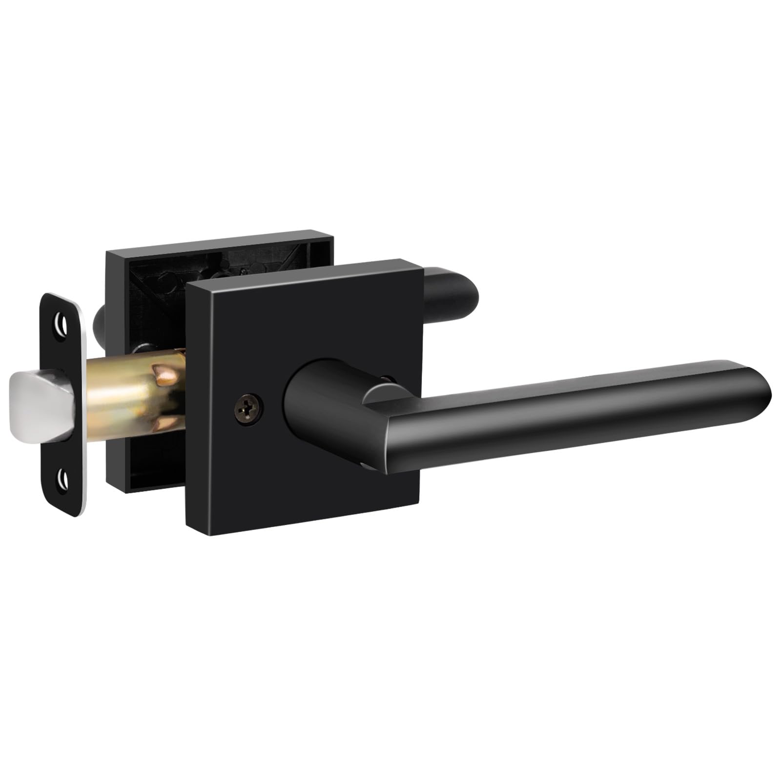 Snapklik.com : HOSOM Black Door Handle Interior Passage Door Lever For ...