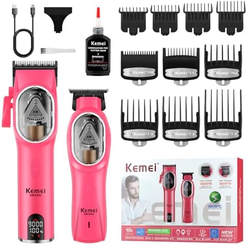 Amazon.com: TPOB Slime 2 Candy Pink Clipper Trimmer Shaver Set Barber ...