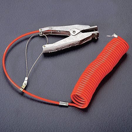 Coiled Grounding Wire, Clamp, 20 ft.: Amazon.com: Tools & Home Improvement