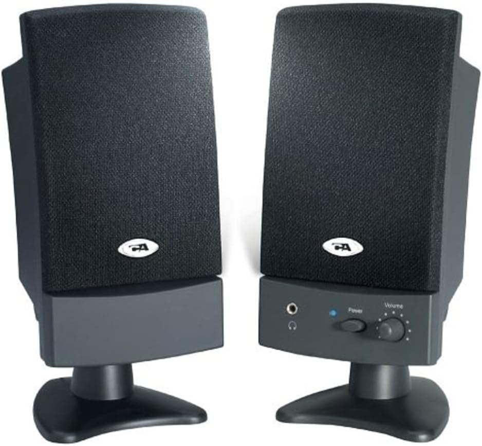 Amazon.com: Cyber Acoustics CA2100 2.0 Speaker System 8W Black ...