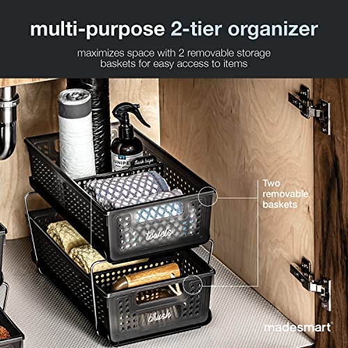 Snapklik.com : Madesmart 2-Tier Plastic Multipurpose Organizer