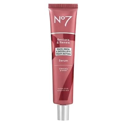 No7 Restore and Renew Face and Neck Multi Action Serum 1.69 fl oz