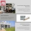 Fast Track Porch Screening System – 96-in DIY Screened in Porch Kit for ...