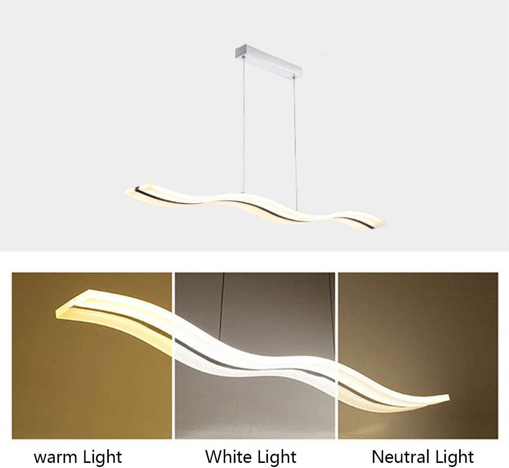 Modern Wave LED Pendant Light, Acrylic Linear Philippines | Ubuy