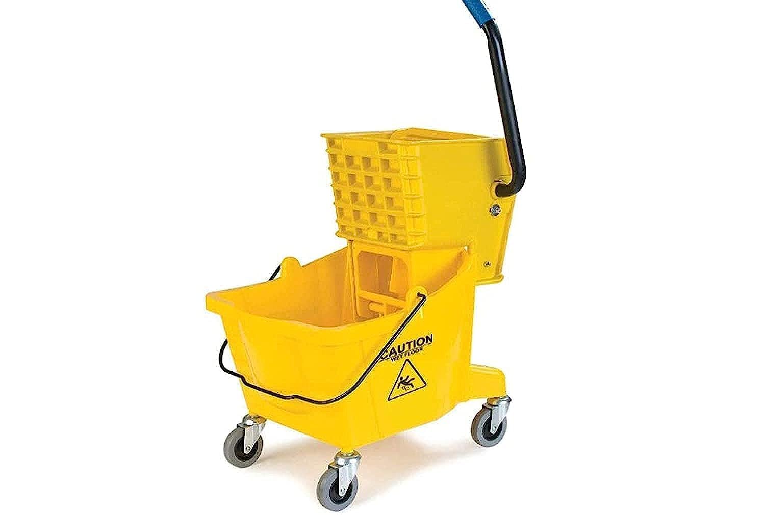 OXRITE Commercial Mop Bucket with Side Press Wringer, 3O L Capacity ...