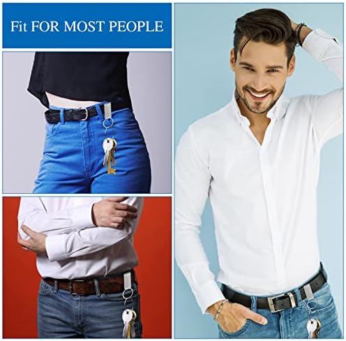 TIESOME 4pcs Belt Key Clip Key Chain, Belt Security Metal Key Holder ...