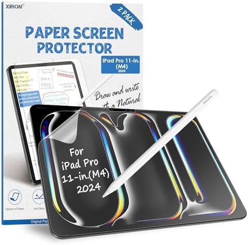 Amazon.com: XIRON 2 Pack Paper Screen Protector for iPad Air 13 inch M2 ...