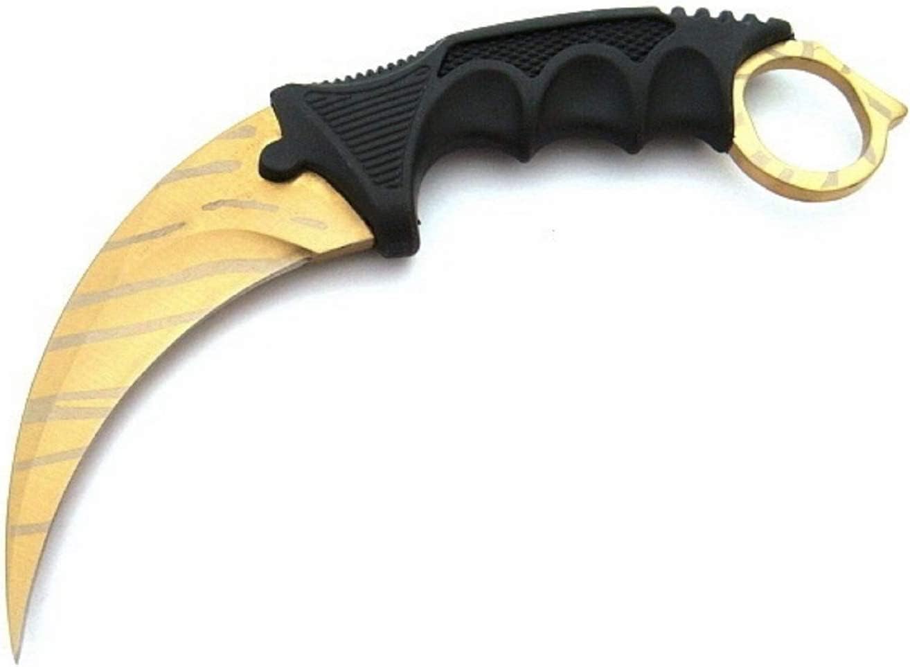 Hochwertiges 19cm CSGO Karambit Messer Übungsmesser Trainingsmesser Real-Life-Sammlung Jagd ...