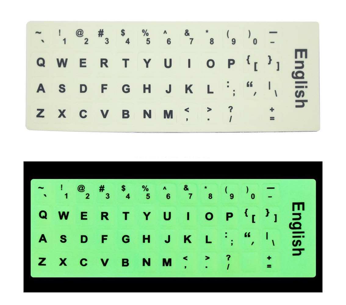 Amazon.com: JuYuish English Sticker Glow in The Dark, Luminous ...