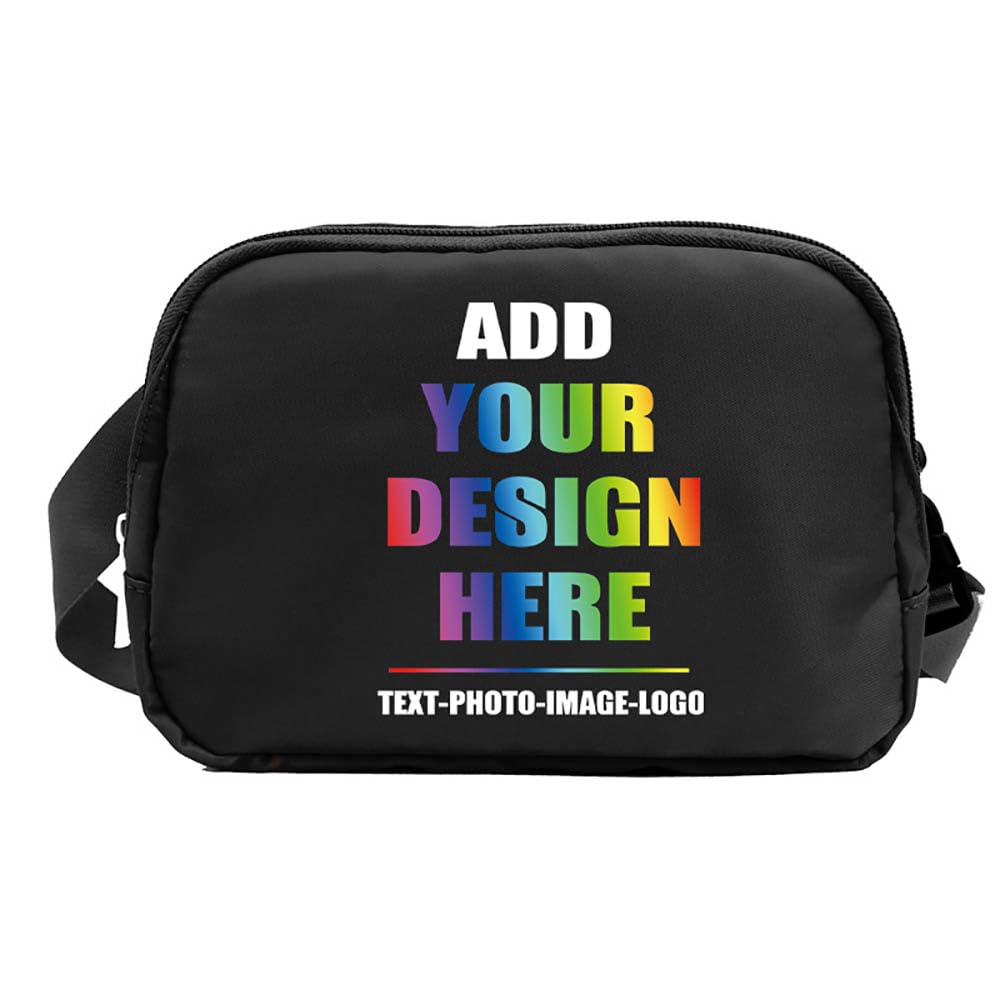 Amazon.com | SMALL COLOR Custom Belt Bag Fanny Pack Bag Unisex ...