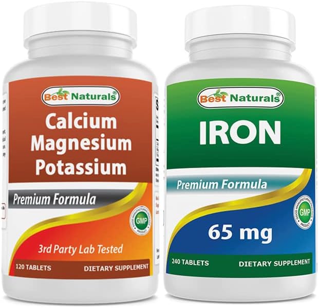 Amazon.com: Calcium Magnesium Potassium & Iron 65 mg : Health & Household