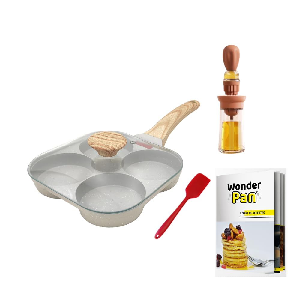 MYBO TV WONDER PAN Poêle 4 Compartiments - Antiadhésive - Tous Feux ...