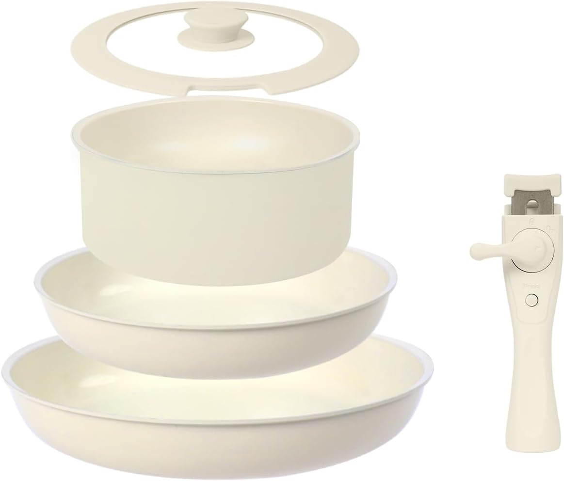 Amazon.com: SENSARTE PASCA Ceramic Nonstick Pots and Pans Set 14pcs ...