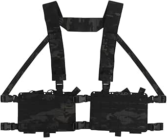 Amazon.com : WoSporT Tactical Chest Pack,Placard Split Front Chest Rig ...