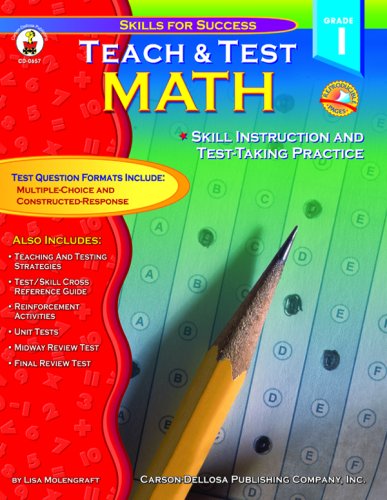 Amazon.com: Teach & Test Math Grade 1: 9780887247637: Molengraft, Lisa ...