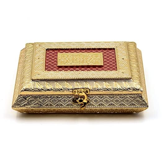 Buy Handicrafts Dry Fruit Empty Box Wooden Oxidized Sauf Supari ...