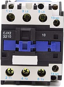 Amazon.com: NOVOCE Contactor LC1D AC Contactors CJX2-3210 32A No. 3- Phase DIN Rail Mount ...