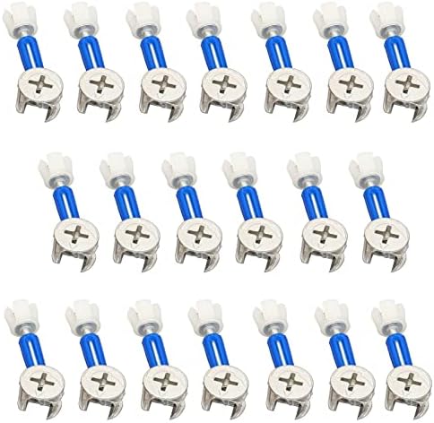20PCS 3-in-1 Furniture Connection Kit, Eccentric Cam Lock Ø15mm and ...