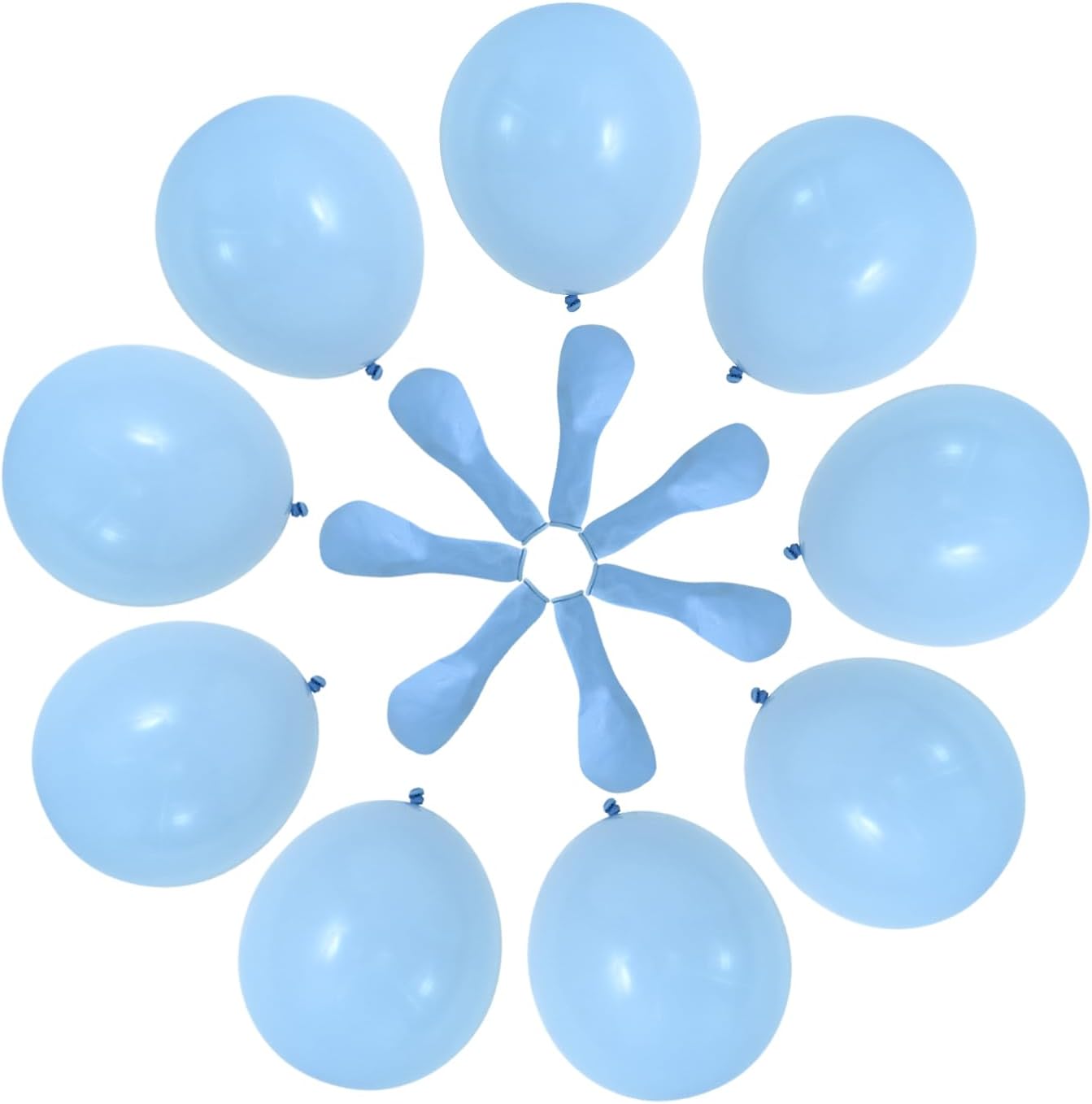 Amazon.com: BEISHIDA 50Pcs Light Blue Party Balloons 10 Inch Light Blue ...
