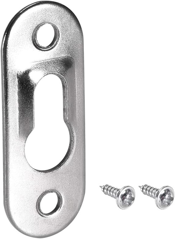 Zorveiio 50 Pcs 1” Single Keyhole Hangers Metal Keyhole Hanger with ...