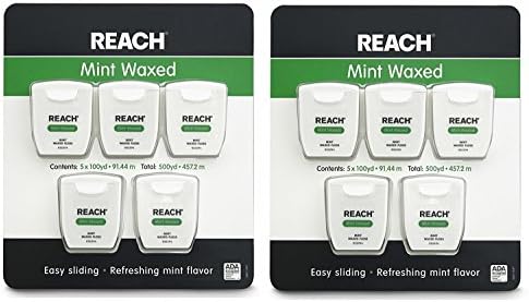 Amazon.com : Reach Clean Burst Dental Floss, Waxed, Cleanburst, 55 Yard ...