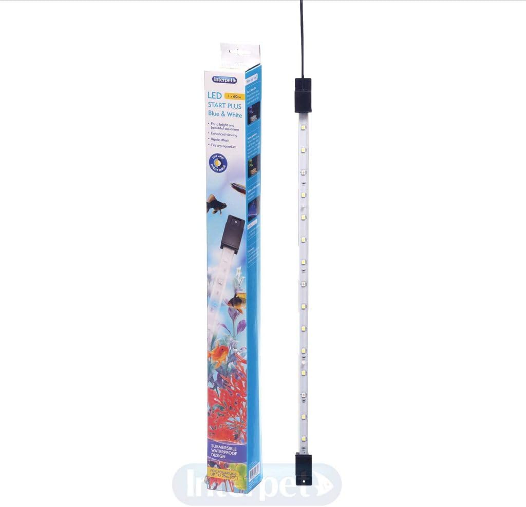 Interpet LED Start Plus Waterproof, Submersible Aquarium Light, Blue ...