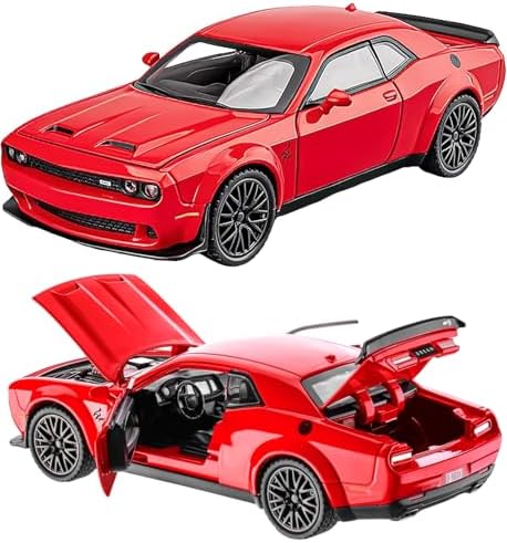Magicwand® 1:24 Scale Die-Cast Metal Dodge SRT Hellcat Car【Large】 with ...