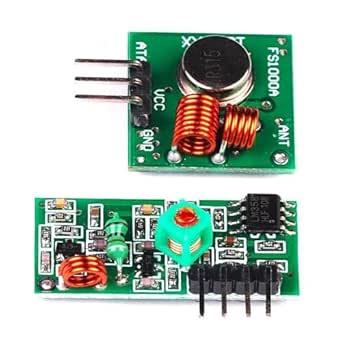 1Pair (2pcs) 315 433 Mhz 315Mhz 433Mhz RF Transmitter and Receiver Link ...