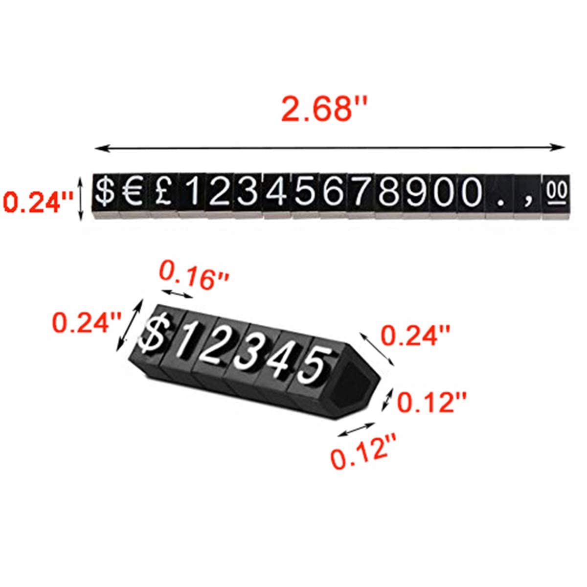 uyoyous Price Tag Cubes 510 Pieces Jewelry Retail Price Display ...