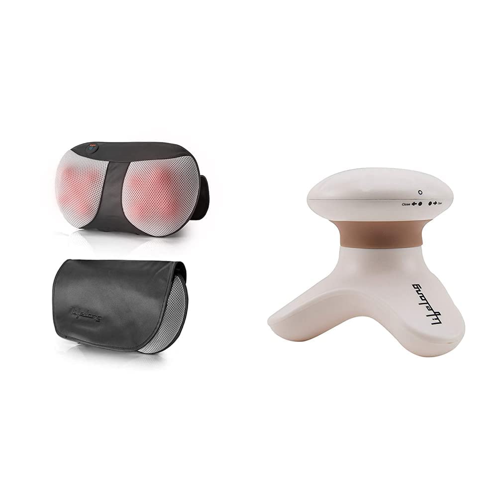Lifelong LLM369 Cushion Massager and Body Massager with Heat (Black ...