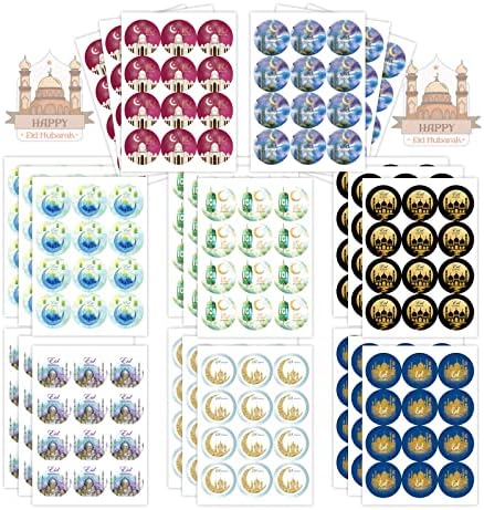 Amazon.com: 600 Pcs Eid Mubarak Stickers, Ramadan Mubarak Stickers, 1 ...