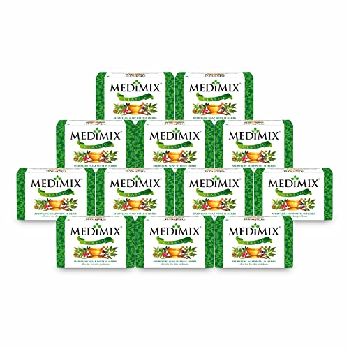 MEDIMIX Classic Ayurvedic Soap With 18 Herbs | Pack of 12 | Each 125g ...