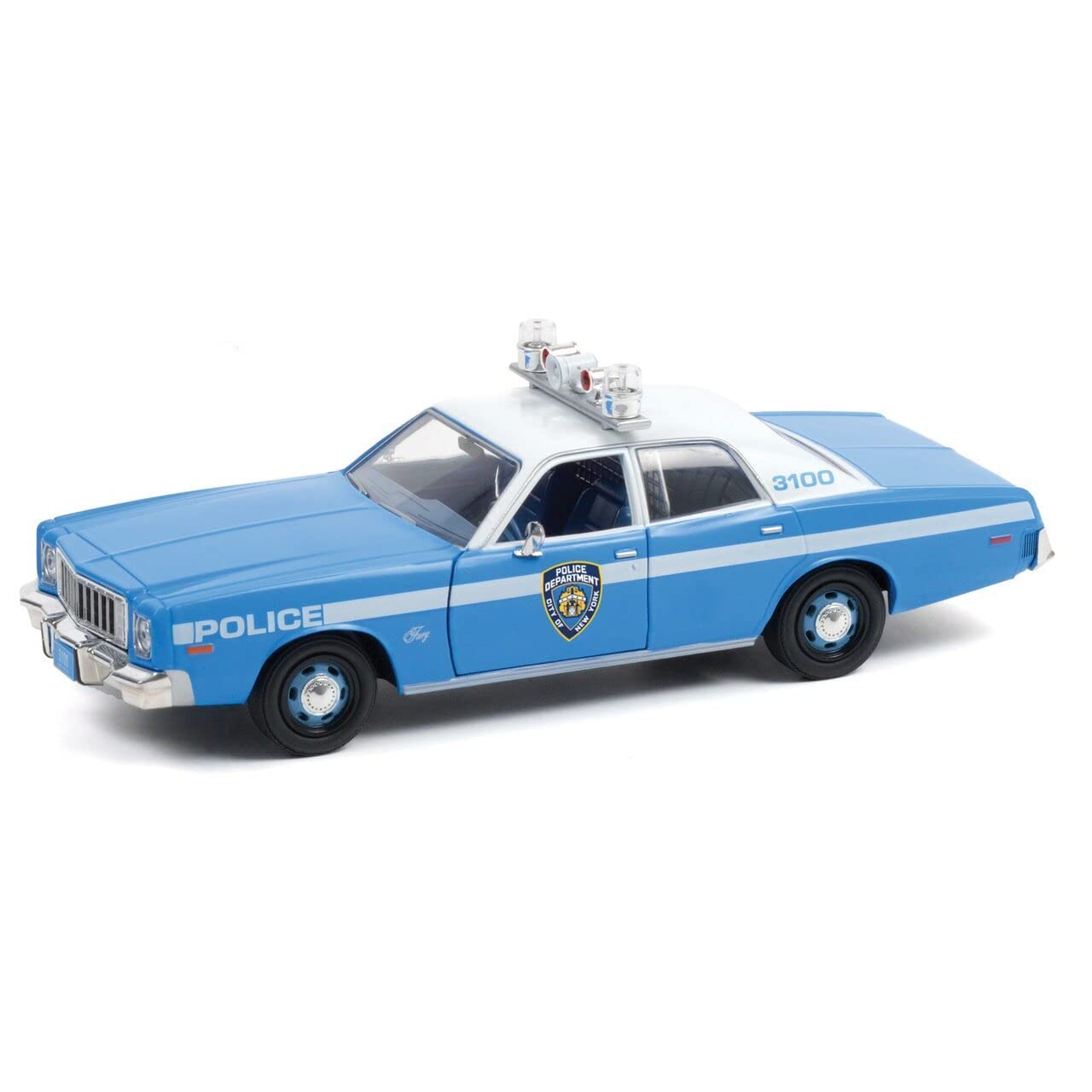 1975 Plymouth Fury Police Car Buy Online GREEN19116 Greenlight 1:18