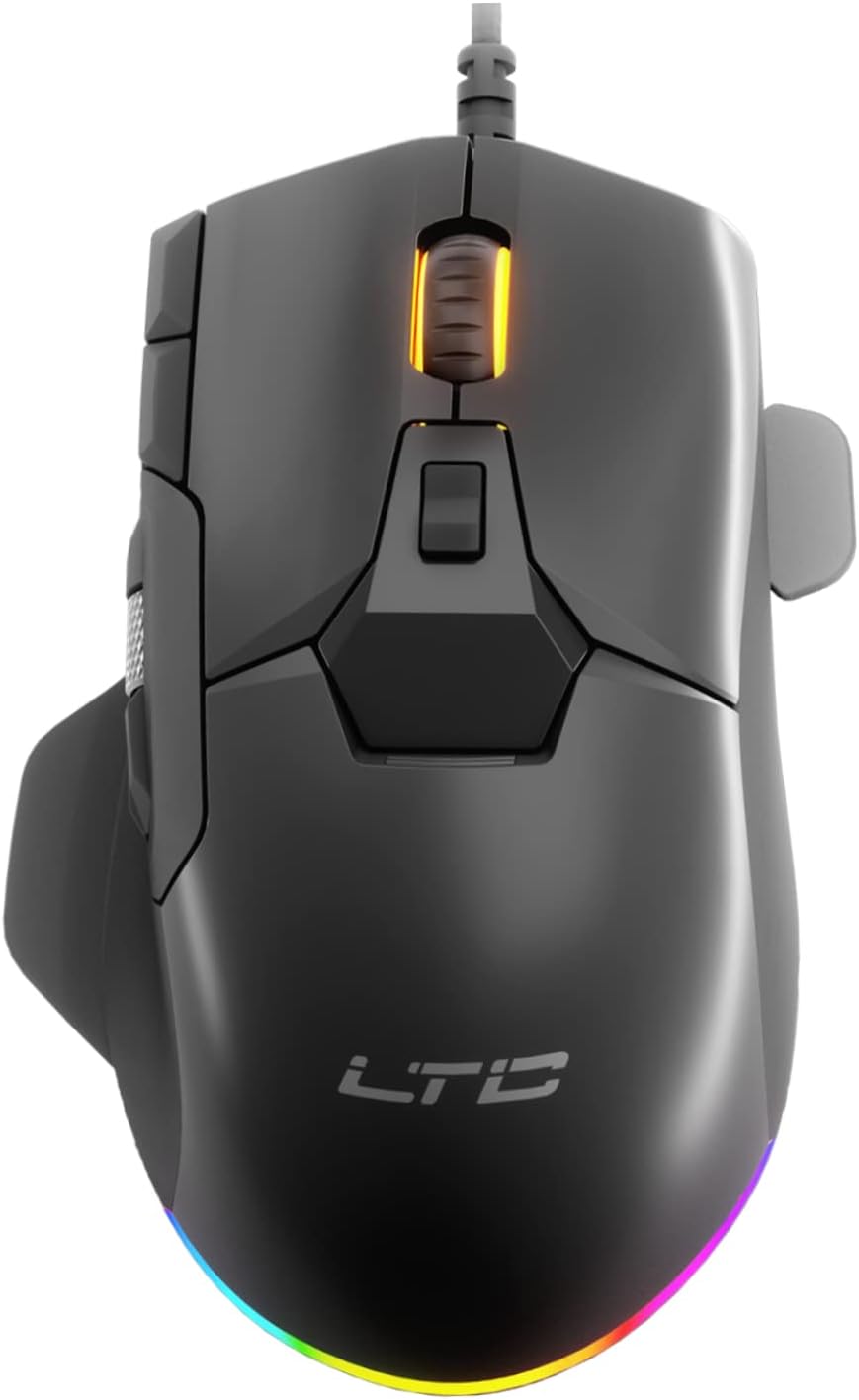 Amazon.com: LTC GM-041 Wired Gaming Mouse with Thumb Side Scroll, RGB ...