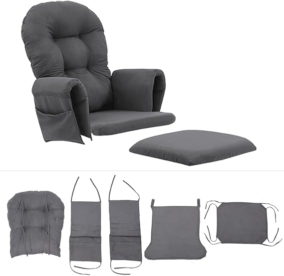 Amazon.com: Tovvre 5Pcs Velvet Glider Rocker Replacement Cushions with ...
